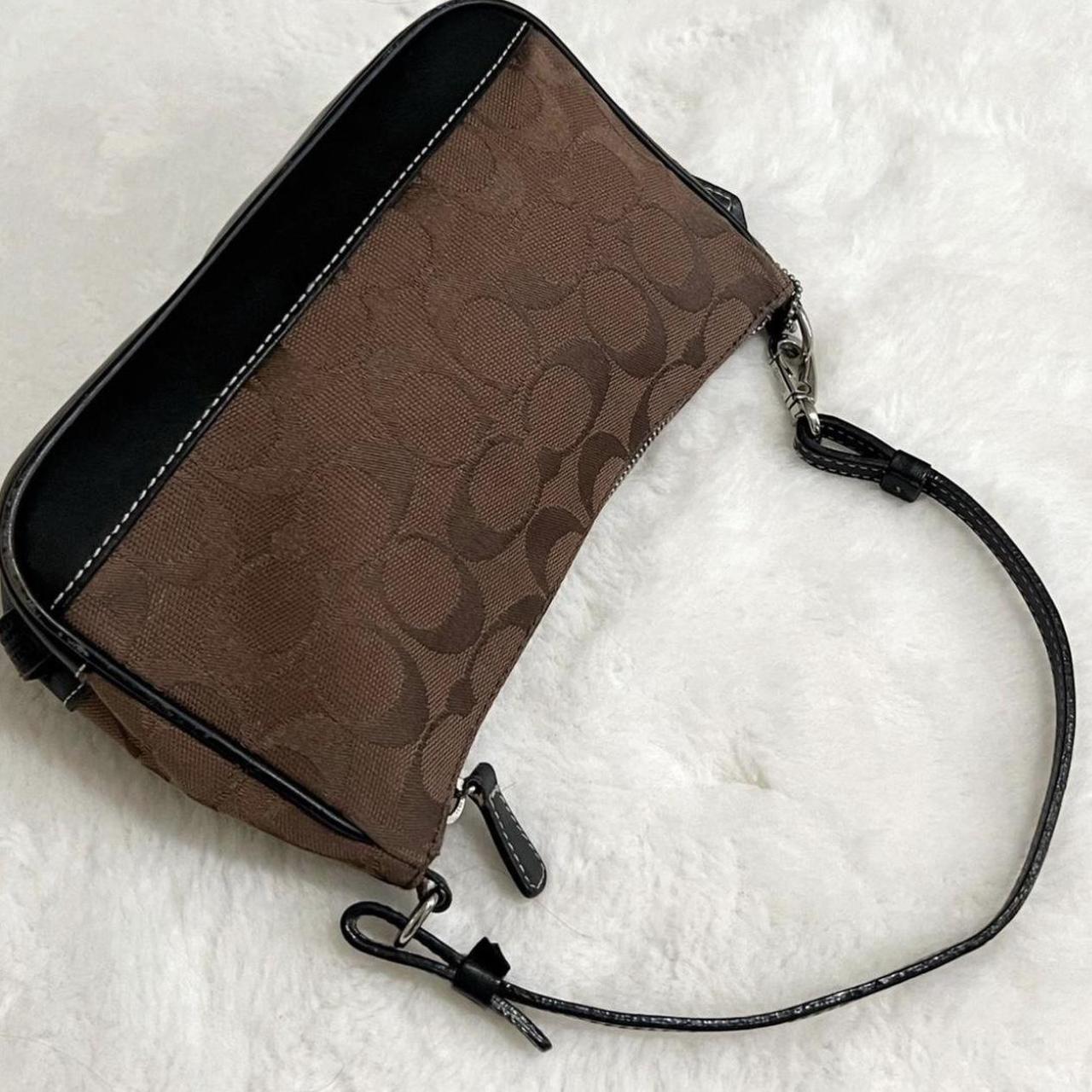 Vintage Coach Brown/Black Demi Mini Bag Overall... - Depop