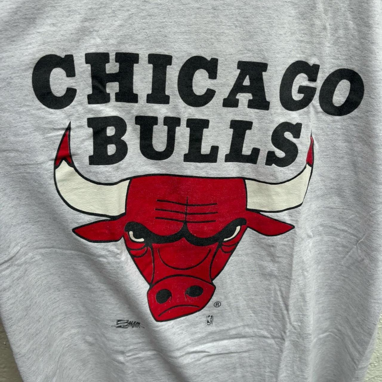 Vintage 90s Chicago bulls logo Salem sportswear t... - Depop