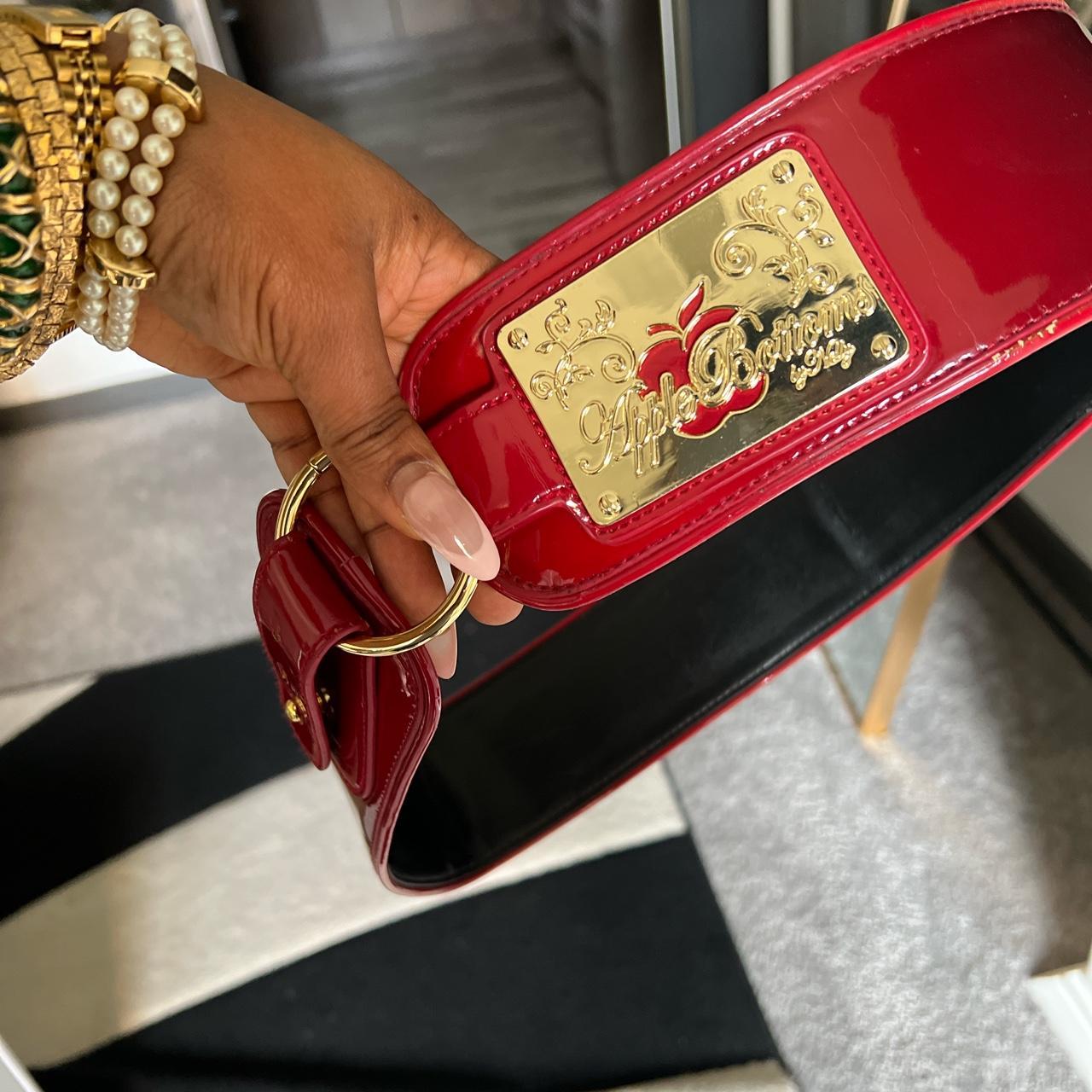 Apple Bottoms Women's Red and Black Belt | Depop