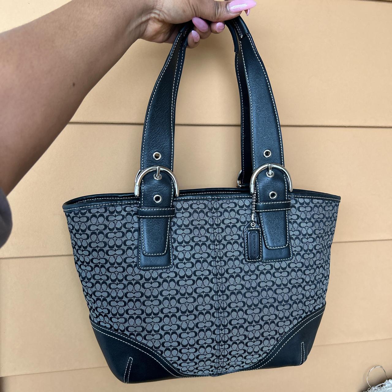 Coach monogram shoulder bag | Depop