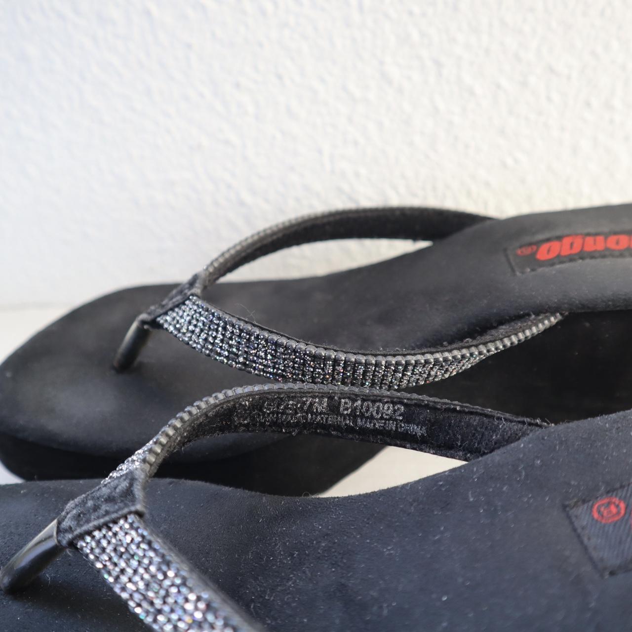 Y2K Bongo black sparkly platform sandals ☆ In... - Depop