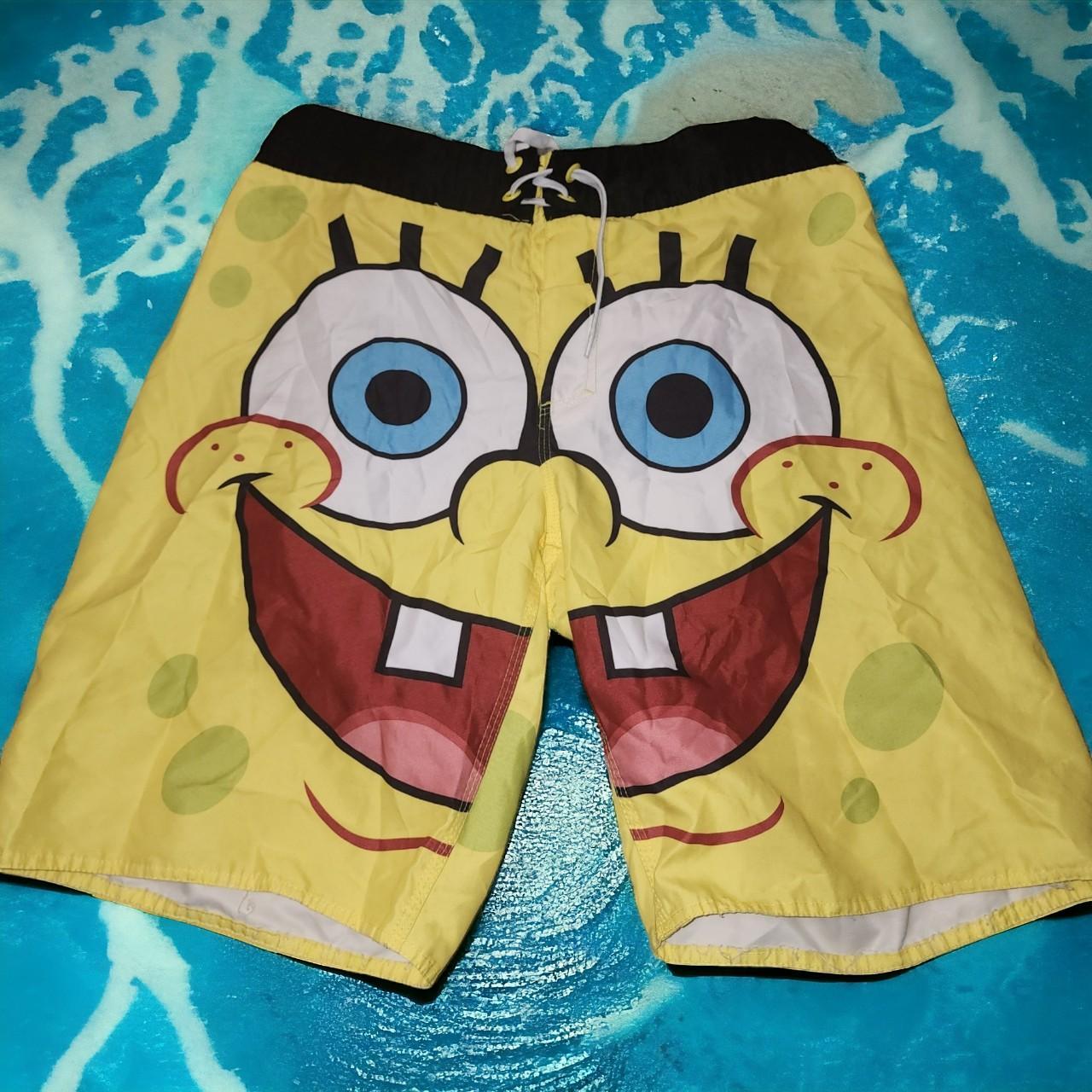 Spongebob Boardshorts Size 34 - Depop