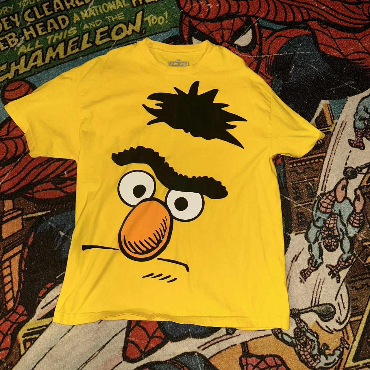 Vintage Yellow Sesame Street Ernie T-shirt Great... | Depop
