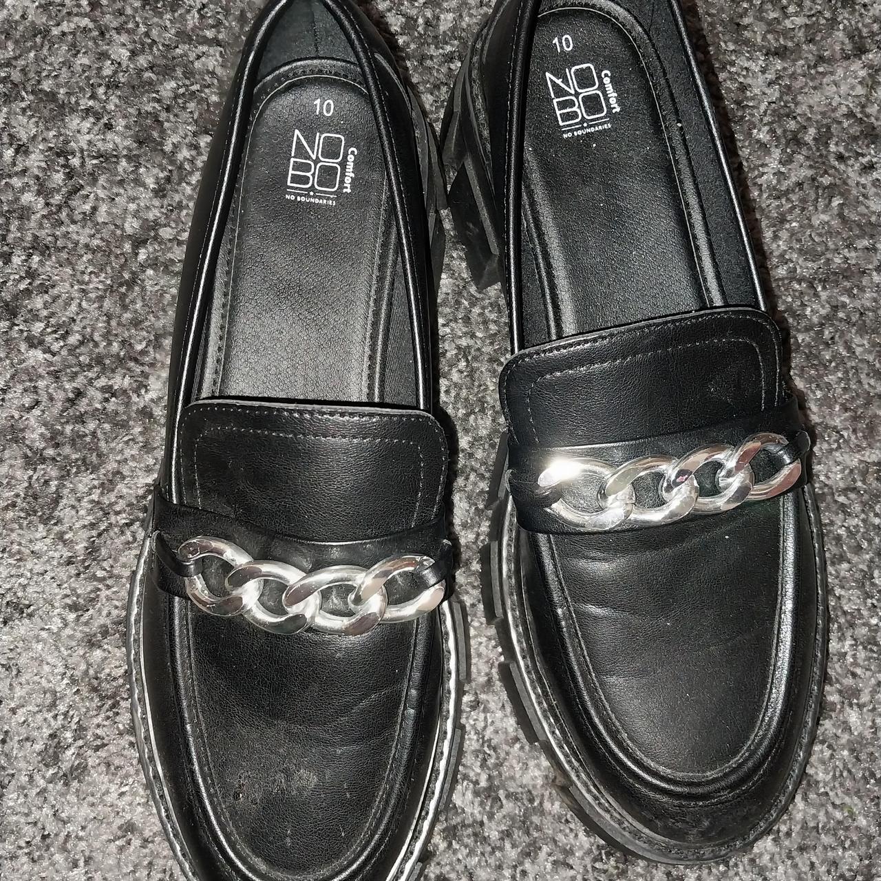 NOBO Black Plattform Loafers ♡ Size 10 women's ♡... - Depop