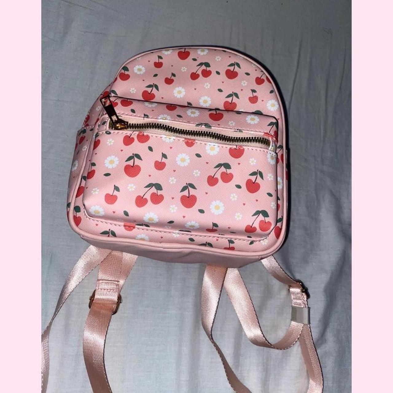 Pink spring backpack super cute new with tags never... - Depop