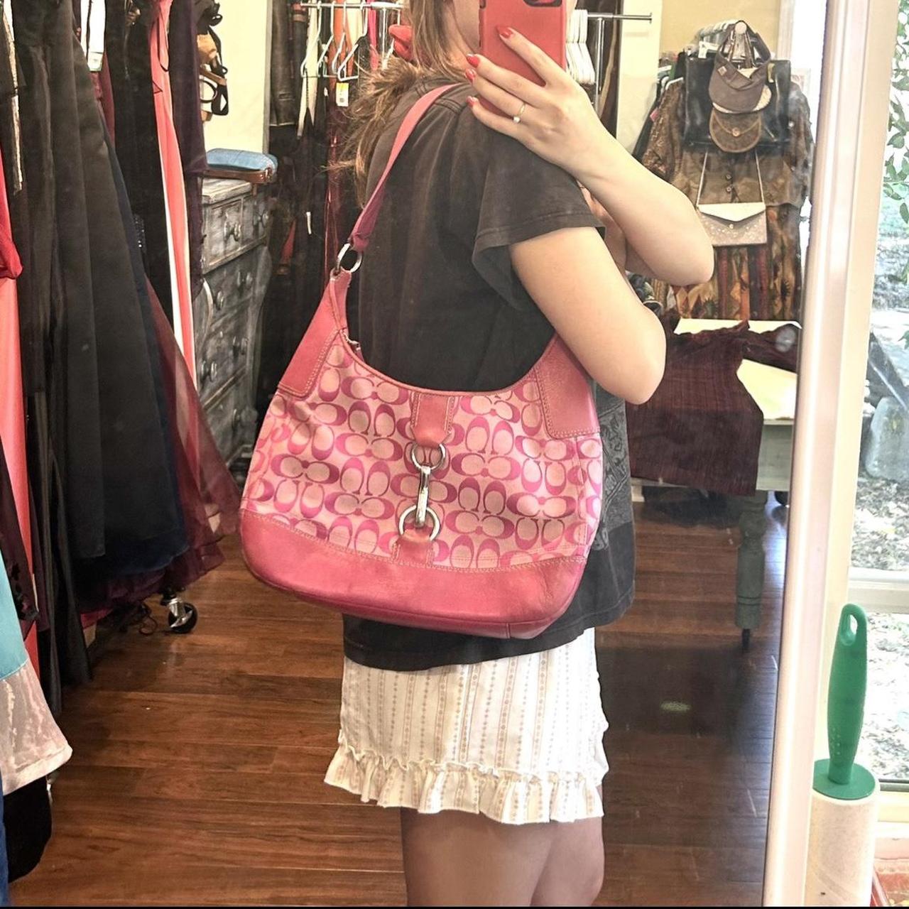 Adorable vintage y2k pink monogram coach bag! Super | Depop Adorable vintage y2k pink monogram coach bag! Super | Depop