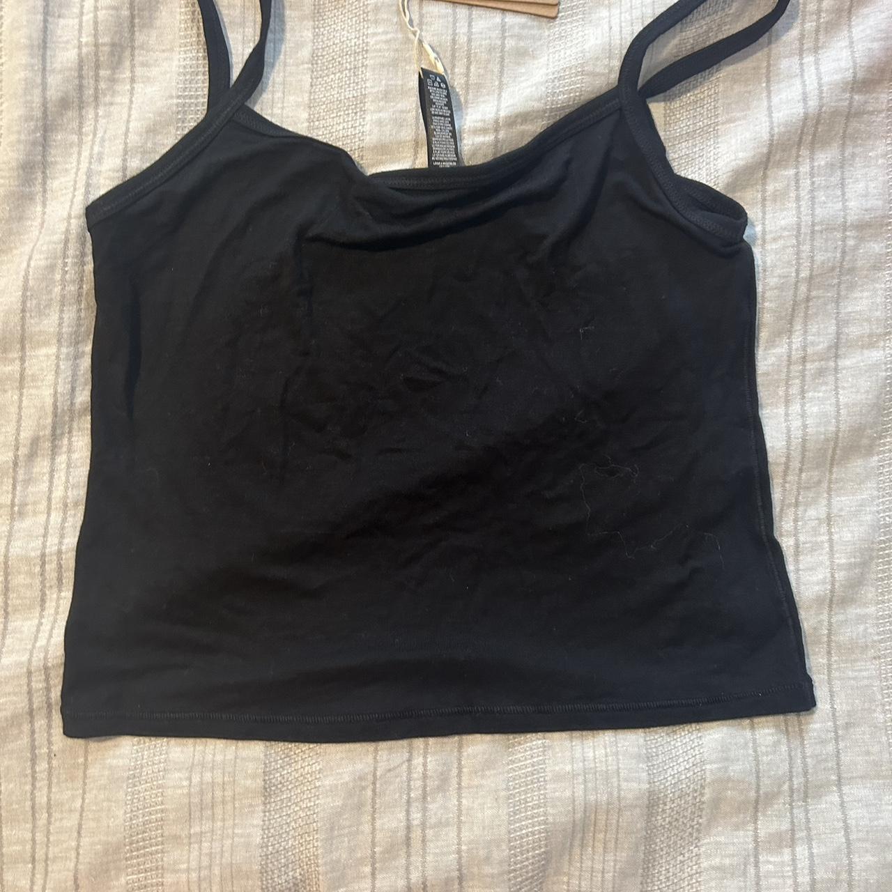 Skims Women's Black Vest | Depop