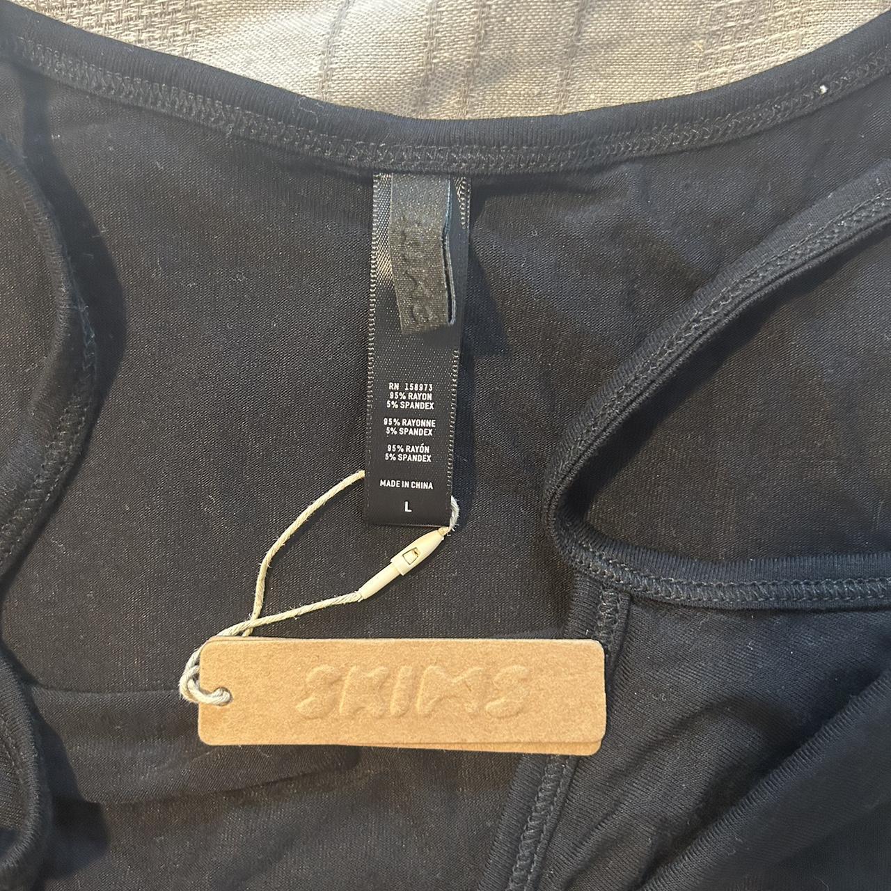 Skims Women's Black Vest | Depop