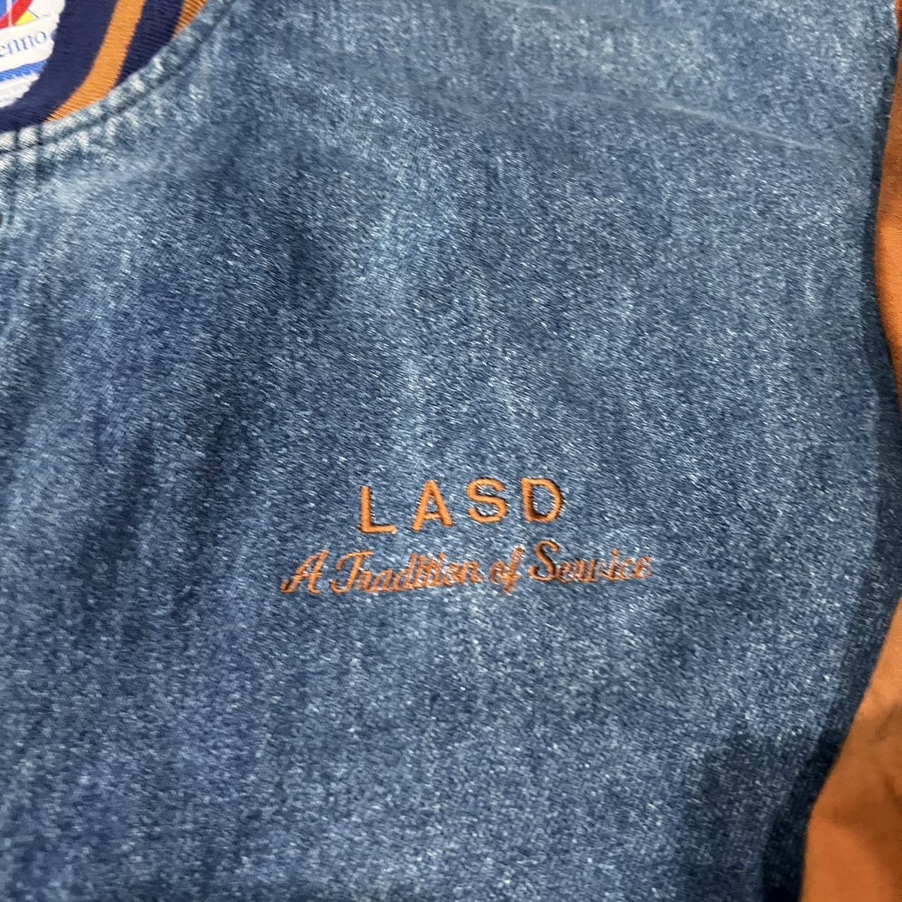 Dope denim varsity jacket size XL #vintage - Depop