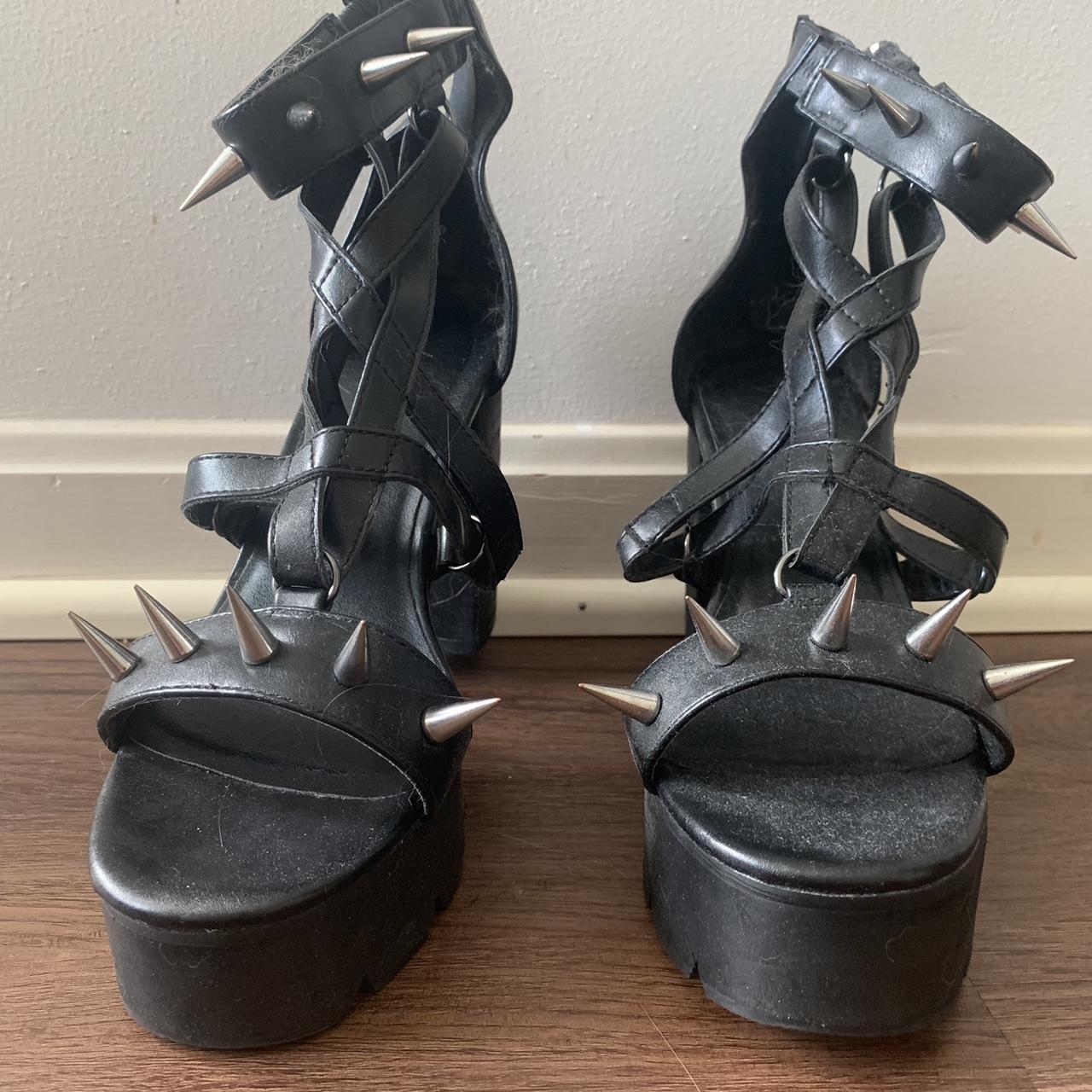 Widow brand pentagram spiked platform heels. There... - Depop