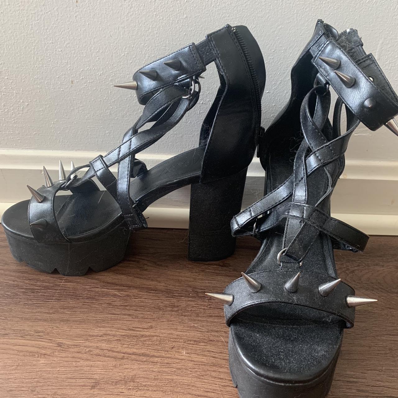 Widow brand pentagram spiked platform heels. There... - Depop