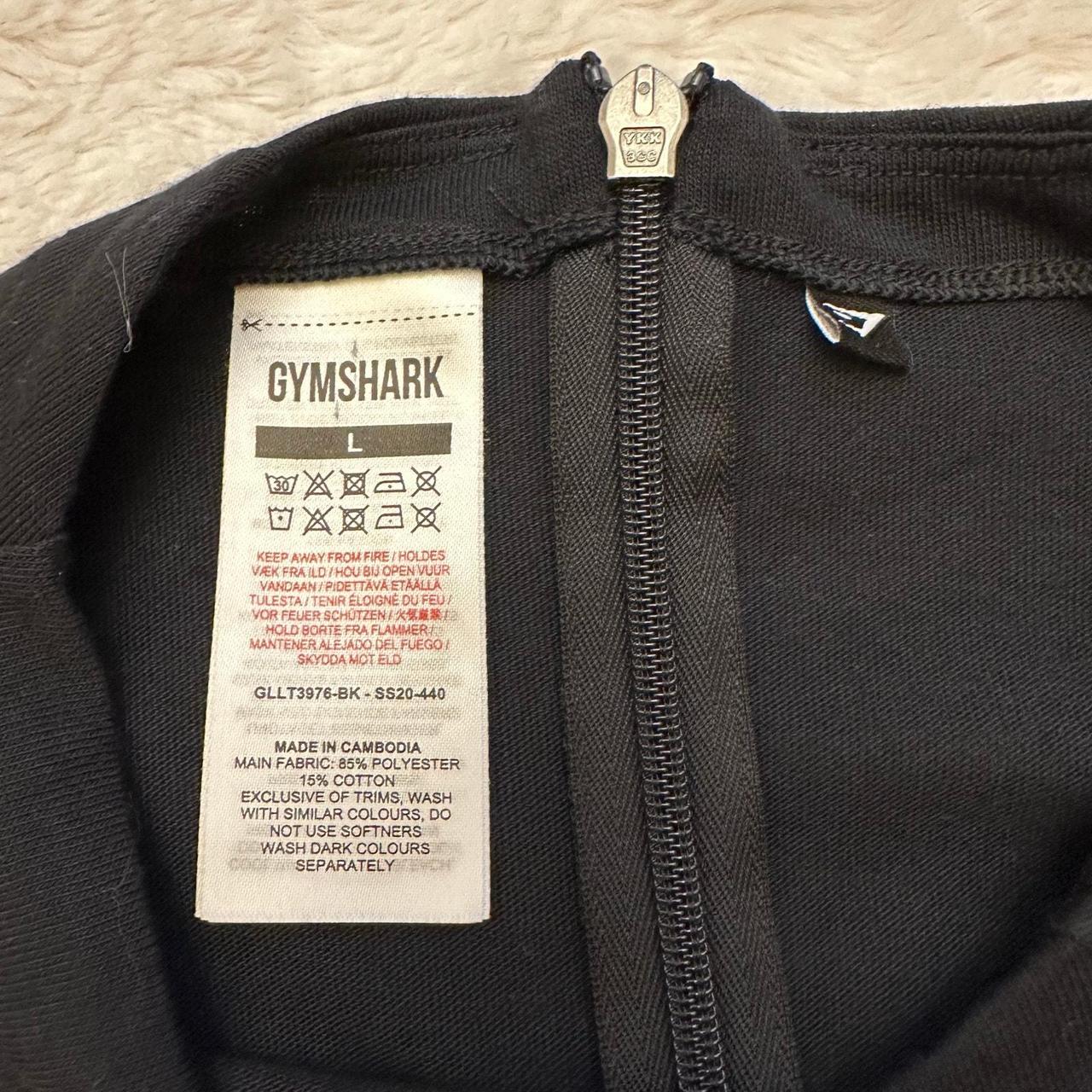 Black Gymshark Long Sleeve Top size Large EUC... | Depop