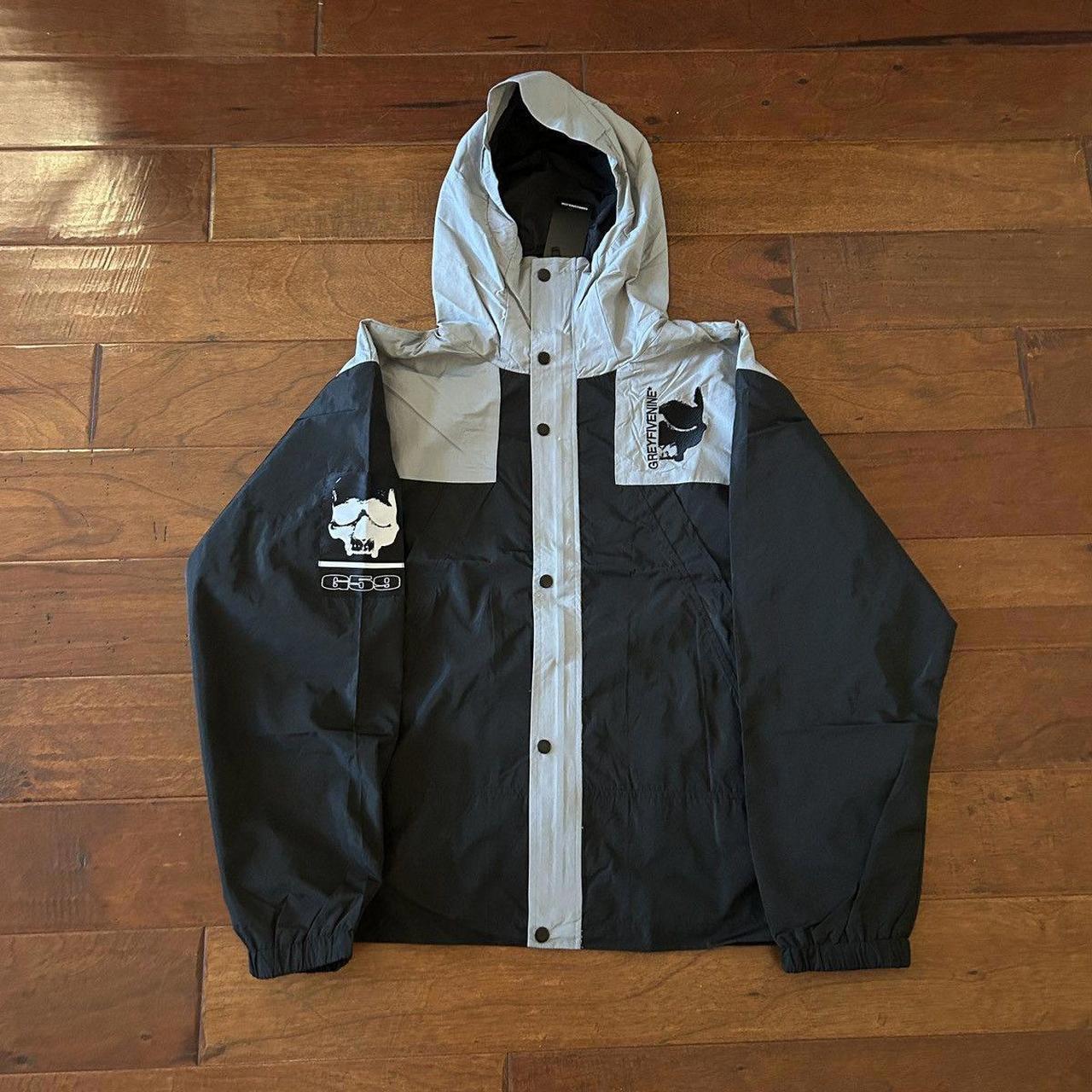 G59 $uicideboy$ storm shell jacket black zip up... - Depop