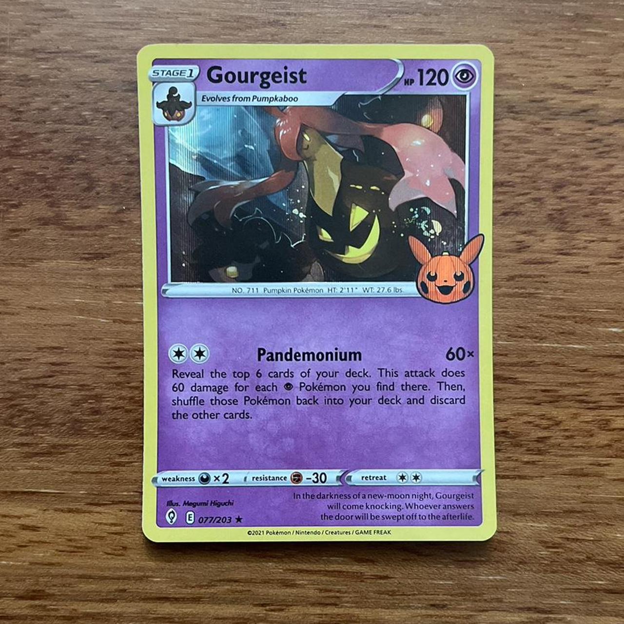 Pokémon Gourgeist Holo Trick or Trade Card Brand... - Depop