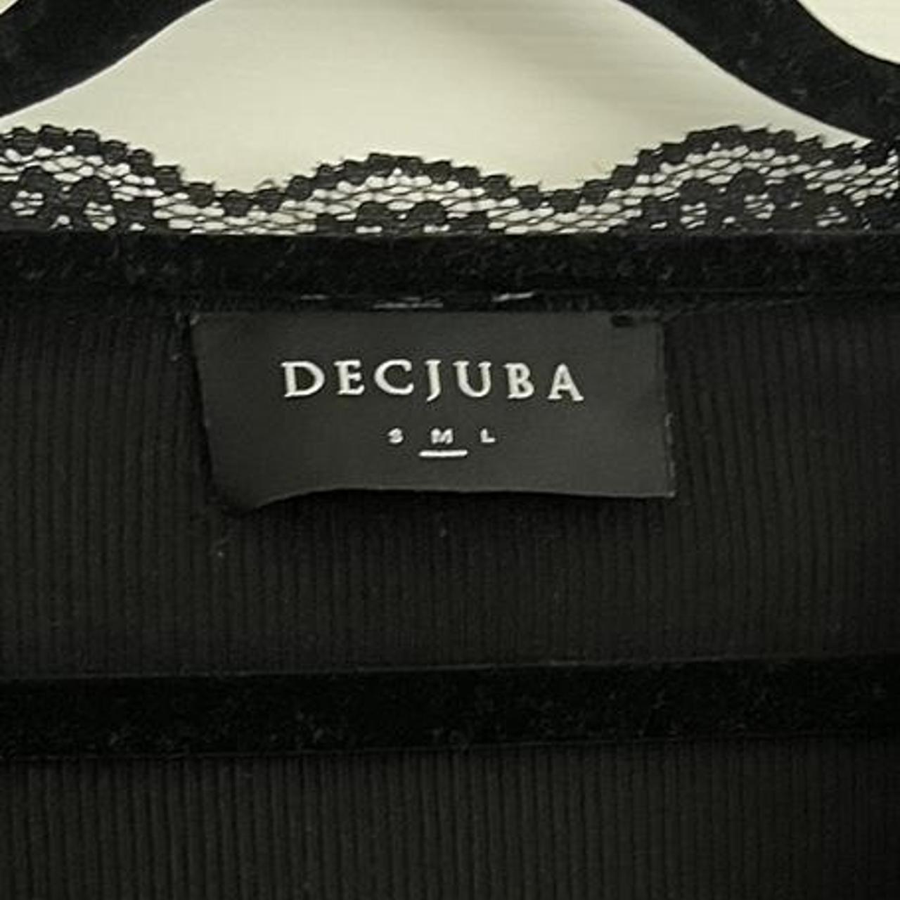 Decjuba black lace top. Size medium. - Depop