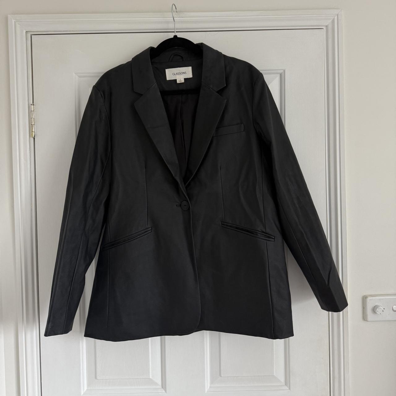 Glassons faux leather blazer. Size large. Perfect... | Depop