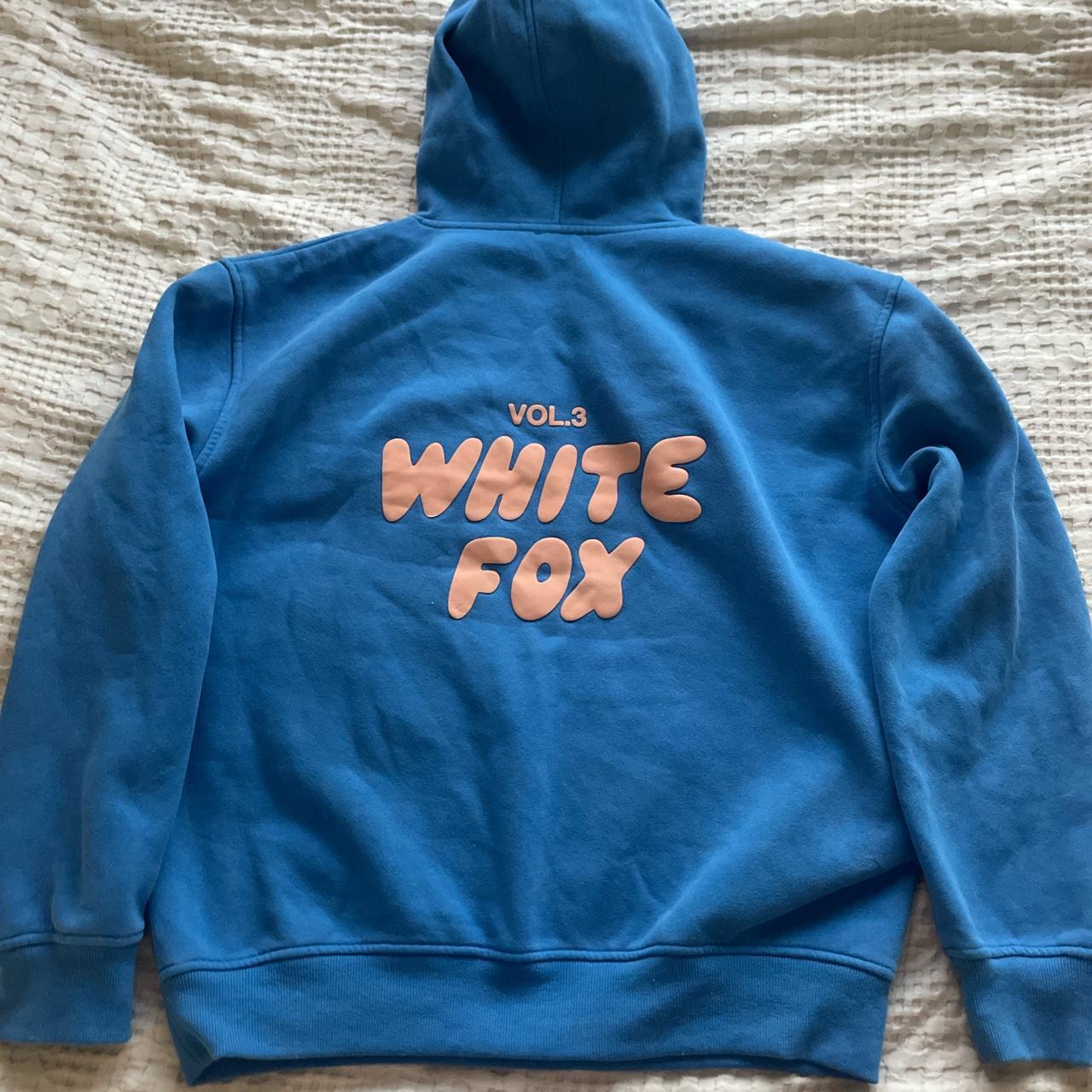 White fox hoodie Size M/L Worn once (was too big... - Depop