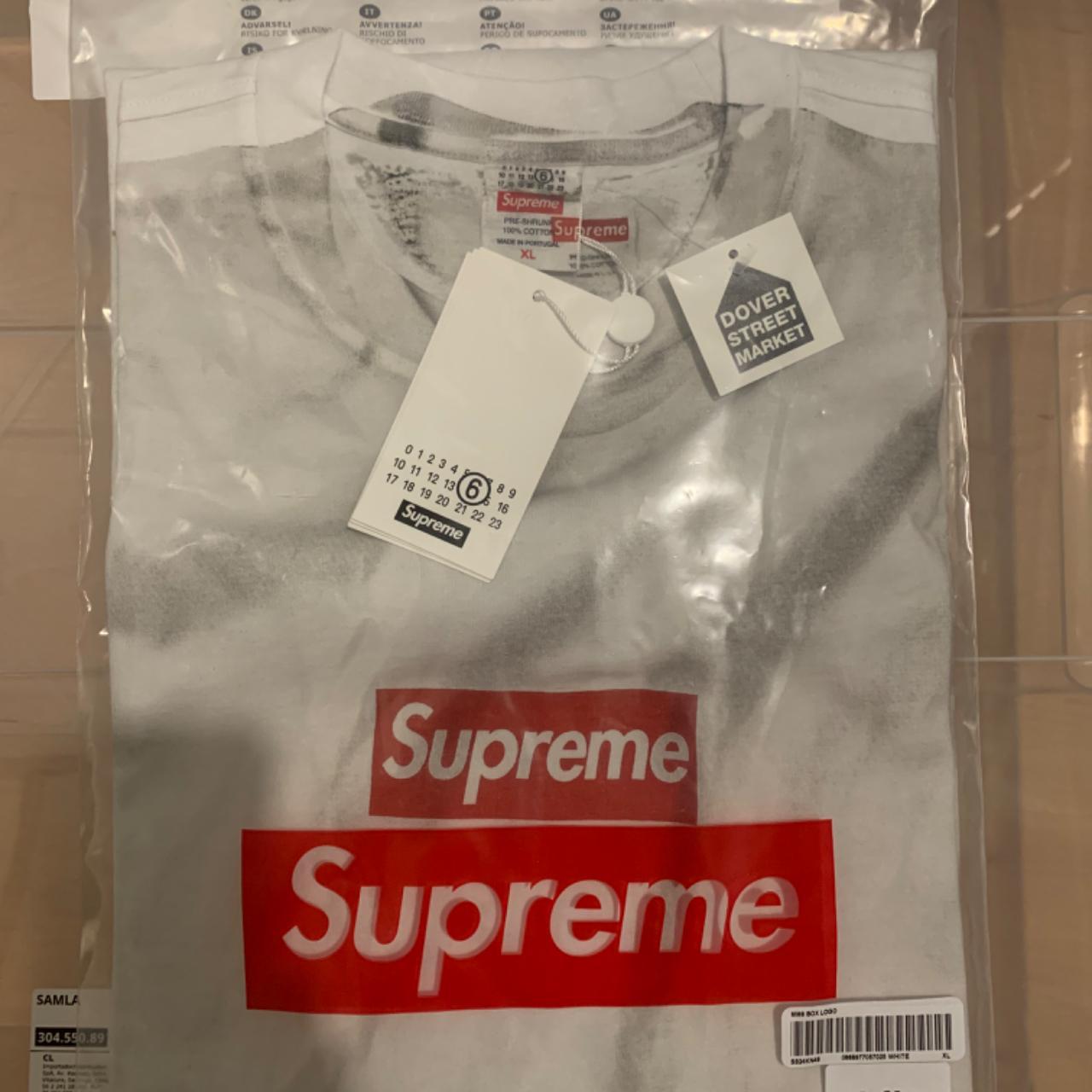 Supreme MM6 Maison Margiela Box Logo Tee XL - Depop