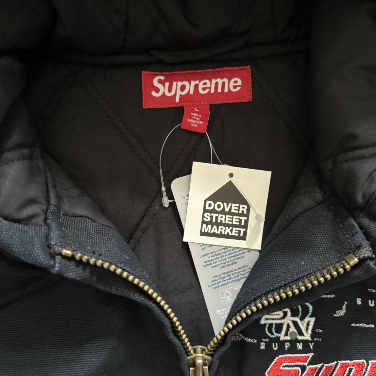 Supreme AOI Hooded Work Jacket Black Size Large In... - Depop