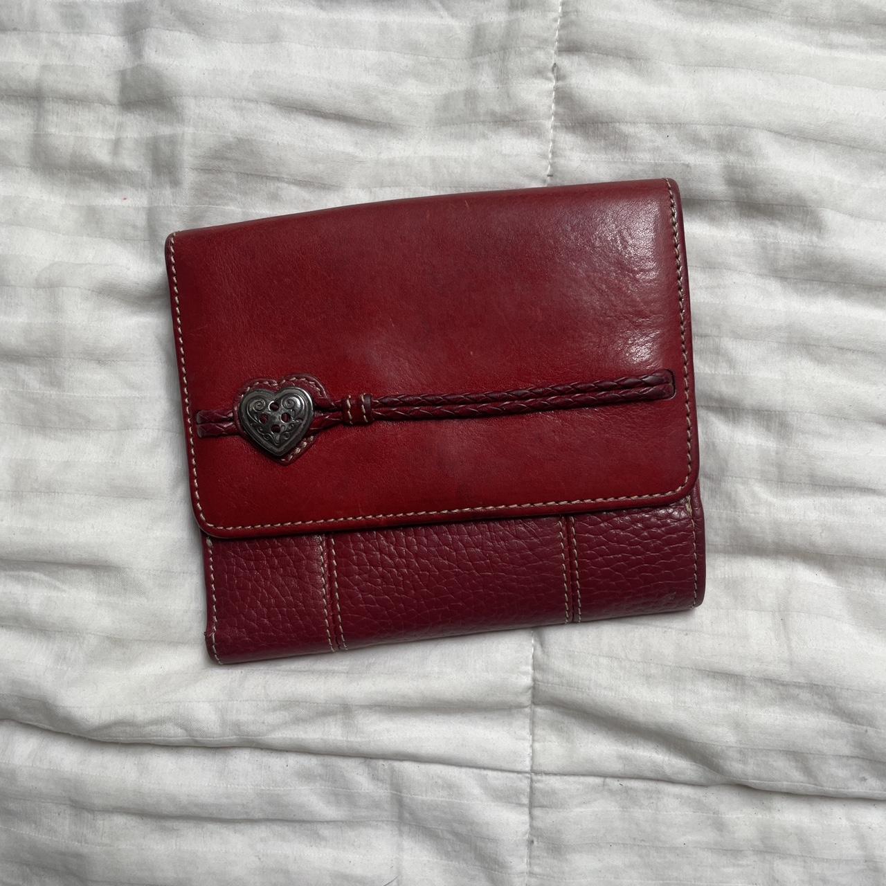 Brighton Women's Silver and Red Wallet-purses | Depop