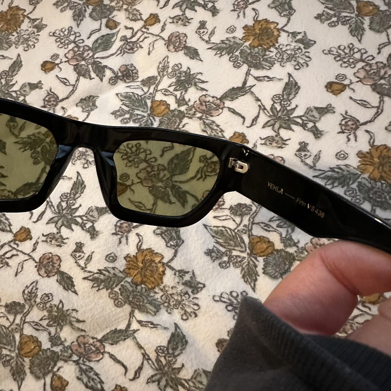 Vehla Eyewear Finn Sunglasses in Black/Khaki Brand... - Depop
