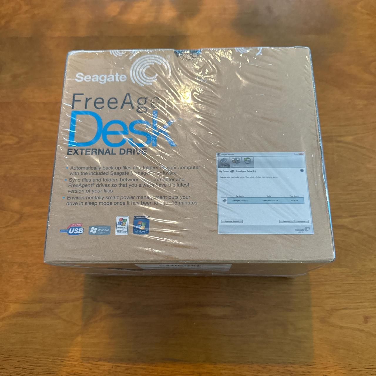 Seagate FreeAgent Desk external drive for PC 500 GB... | Depop