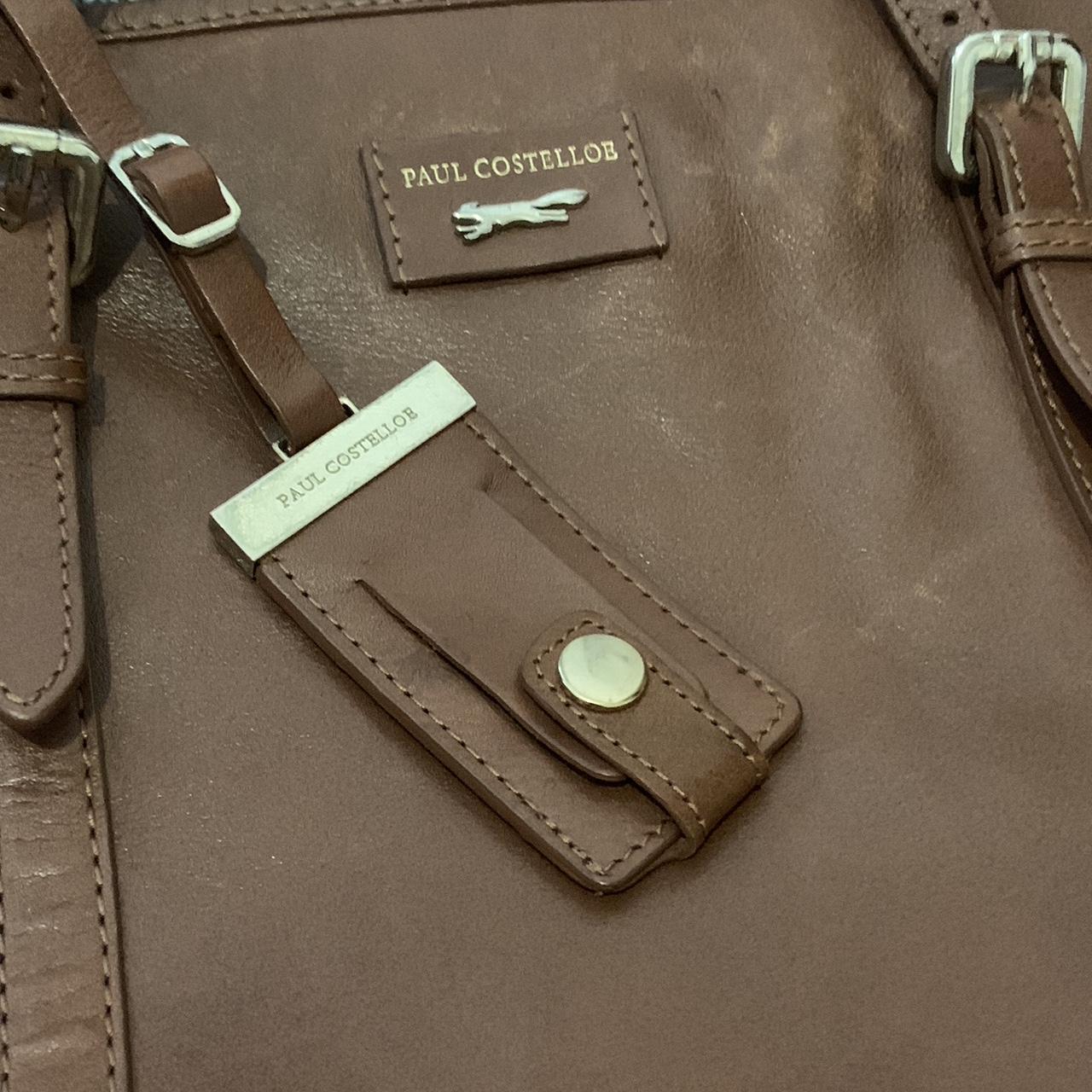 Vintage leather Paul Costelloe bag Very long... - Depop