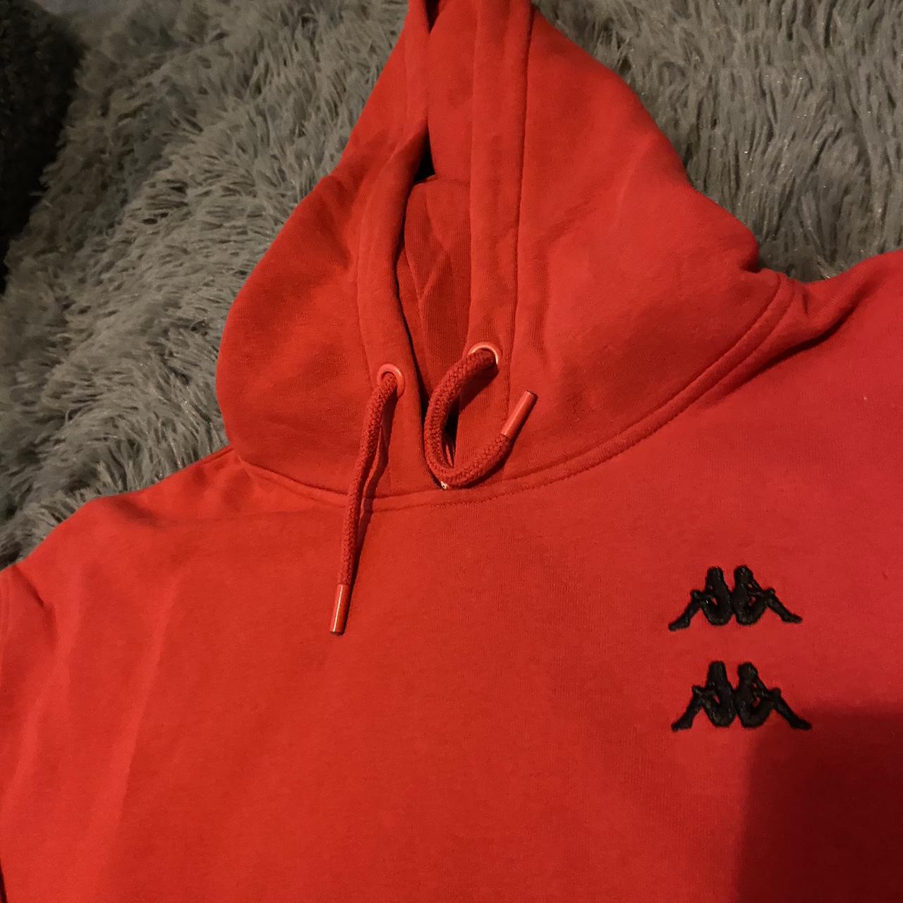 Red Kappa Hoodie Size: M Nothing wrong with the... - Depop