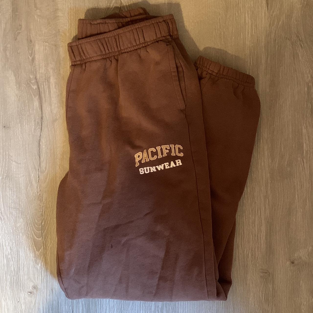 brown pacsun sweats - Depop
