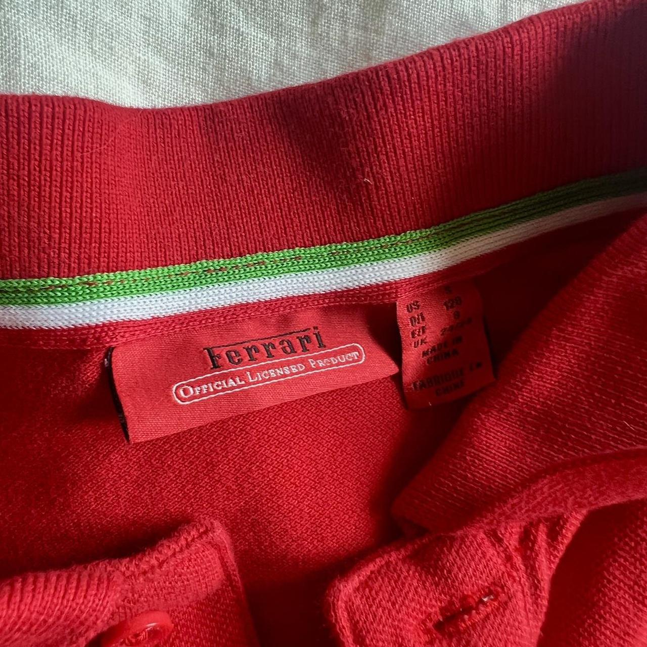 OG FERRARI CROPPED COLLARED SHIRT - open to... - Depop