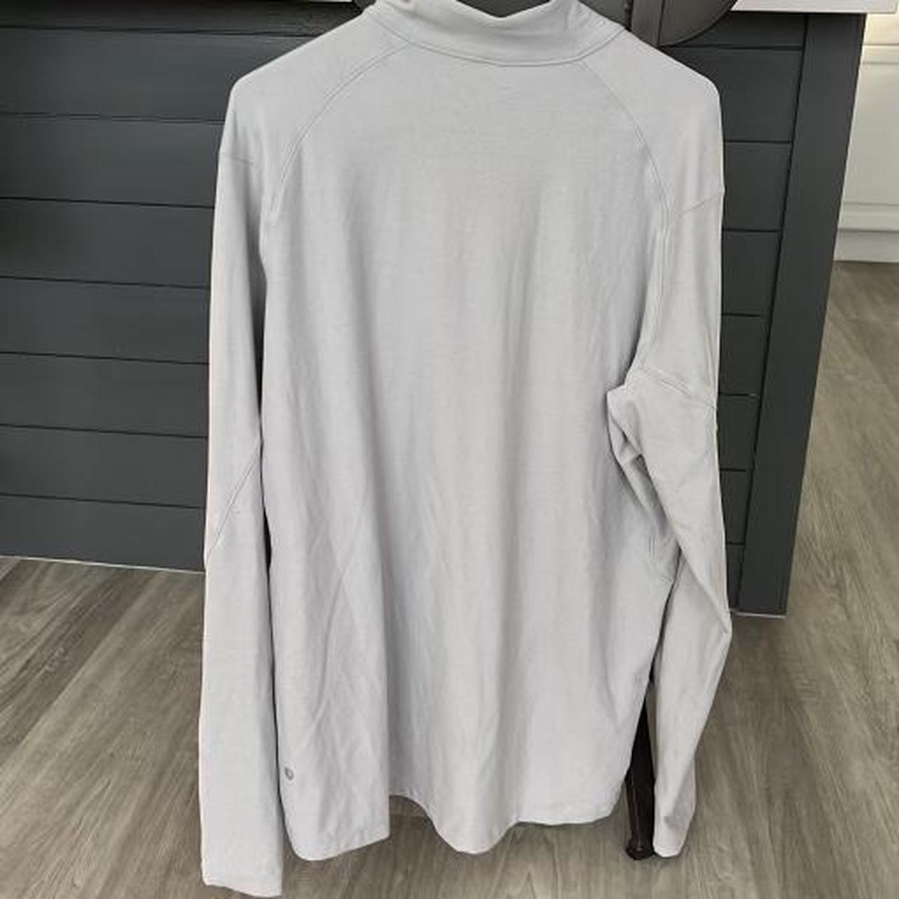 men’s light grey lululemon quarter zip - Depop