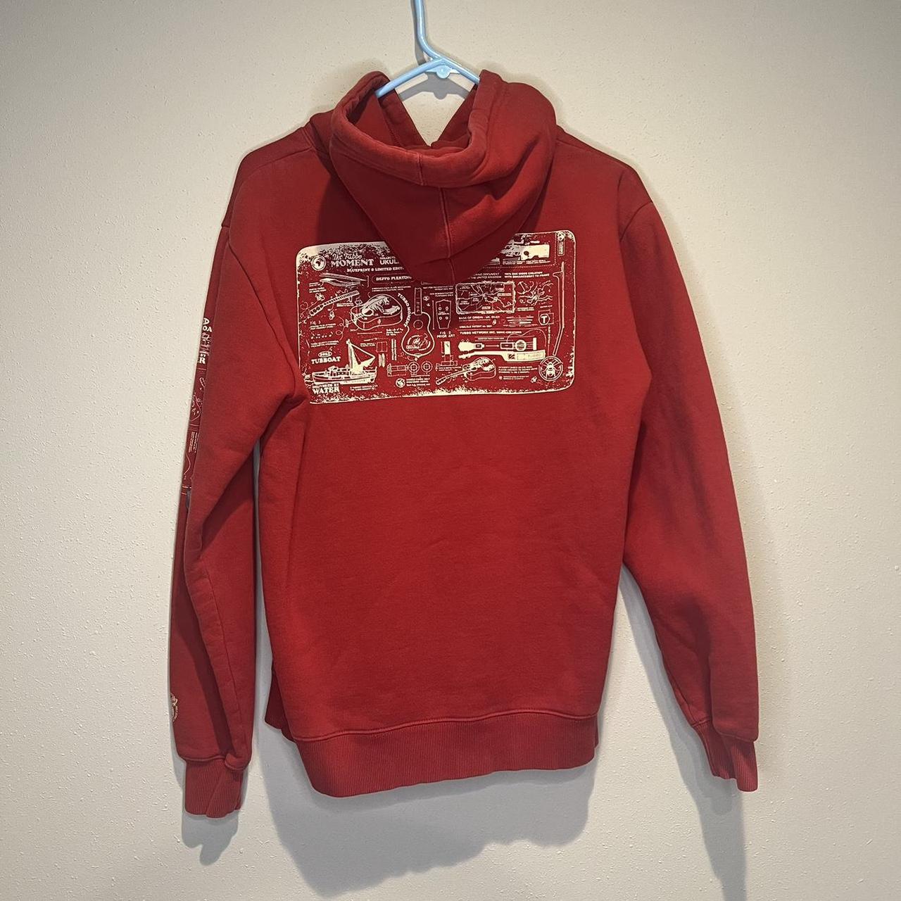 The tubbo moment merch- red hoodie, great condition,... - Depop