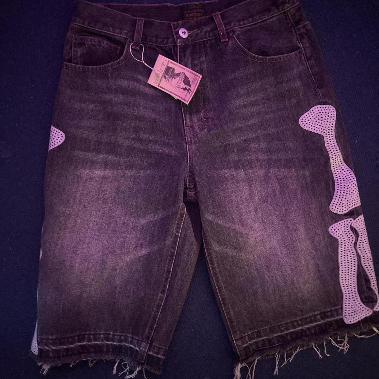 Kapital denim bone jorts | Depop