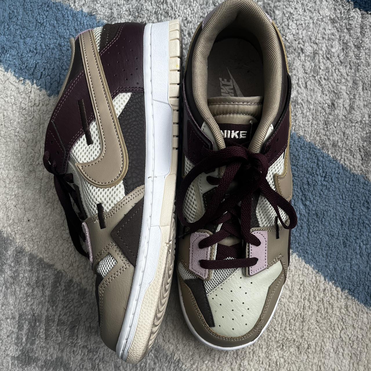 Nike Dunk Low Scrap Latte Brown Size Mens 10 Good... - Depop