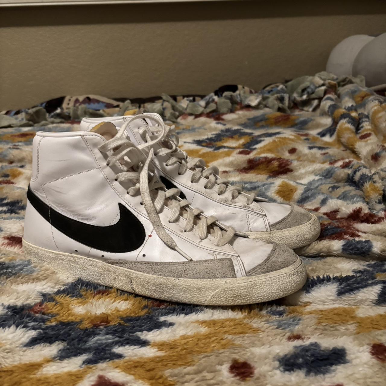 Nike white and black blazers Just need a little... | Depop