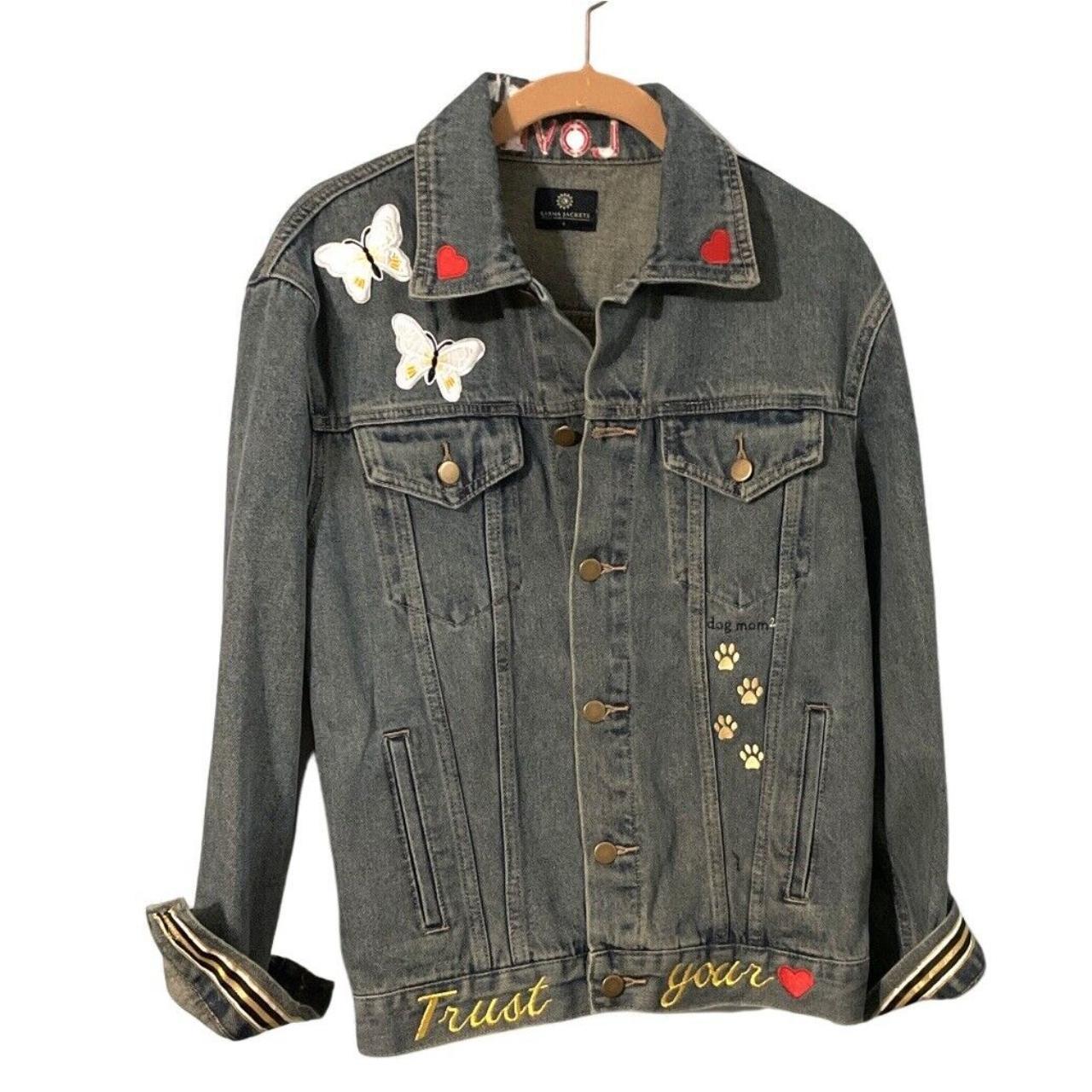 Women's Small Blue Denim Jean Jacket Size... - Depop