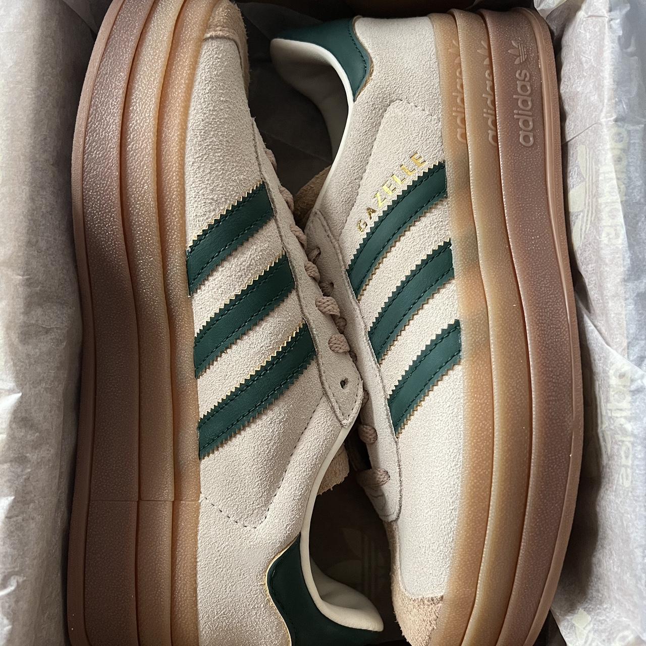 adidas gazelle bold women’s shoes in colors cream... - Depop
