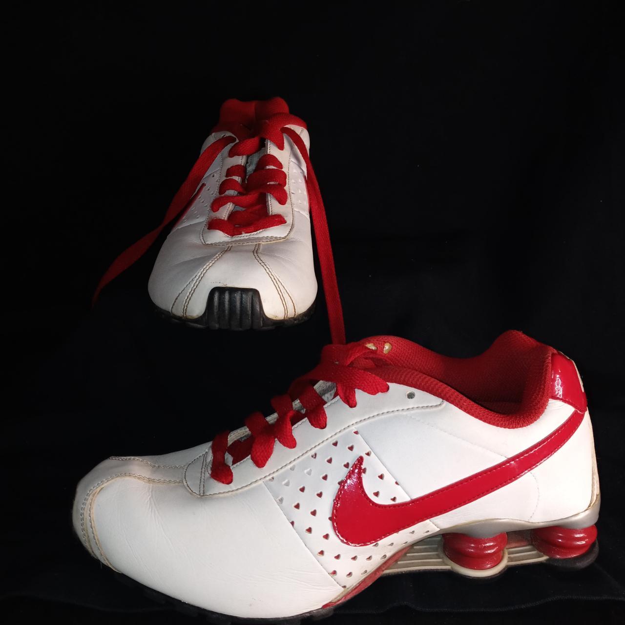 Rare Women's Red White Nike Shox Classic II Run... - Depop