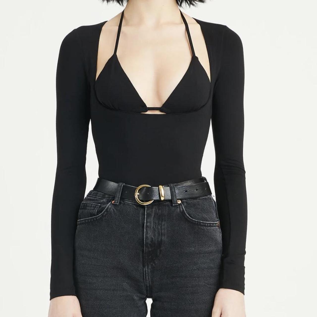 Iamnotbasic Black Bodysuit 🖤 new with... - Depop