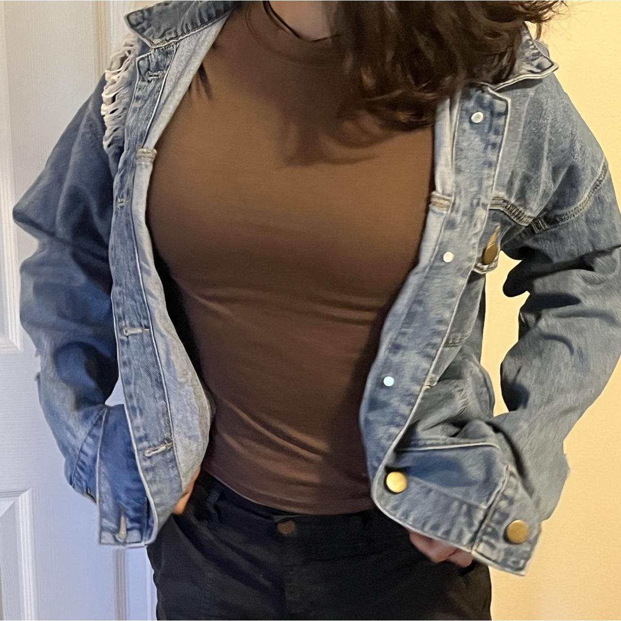 Contemporary Forever 21 Denim Jacket for the fall/... - Depop