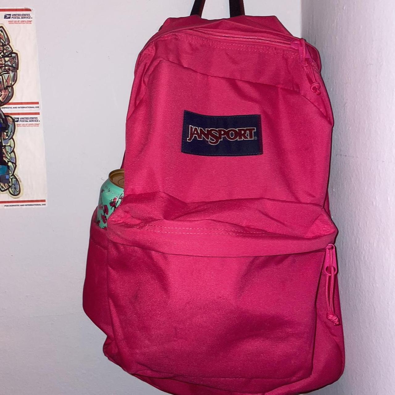 Hot Pink JanSport Backpack Adjustable straps, in... - Depop