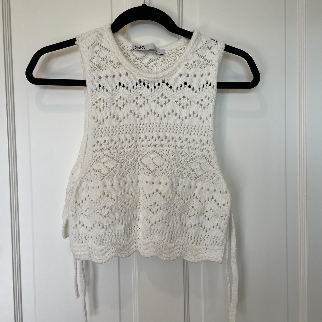 Zara Knit Open Side Top. Excellent condition, size... - Depop