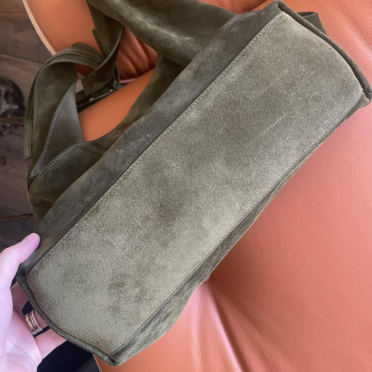 Reformation Medium Vittoria Tote Bag in Leccio Green... - Depop