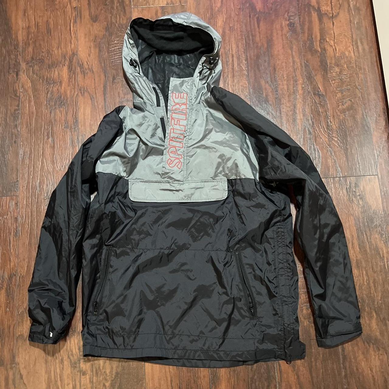 Spitfire Men's Black and Grey Jacket | Depop