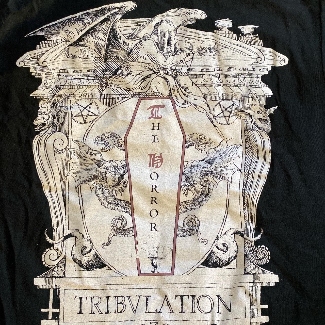 Tribulation the horror. T shirt lightly worn size md... - Depop
