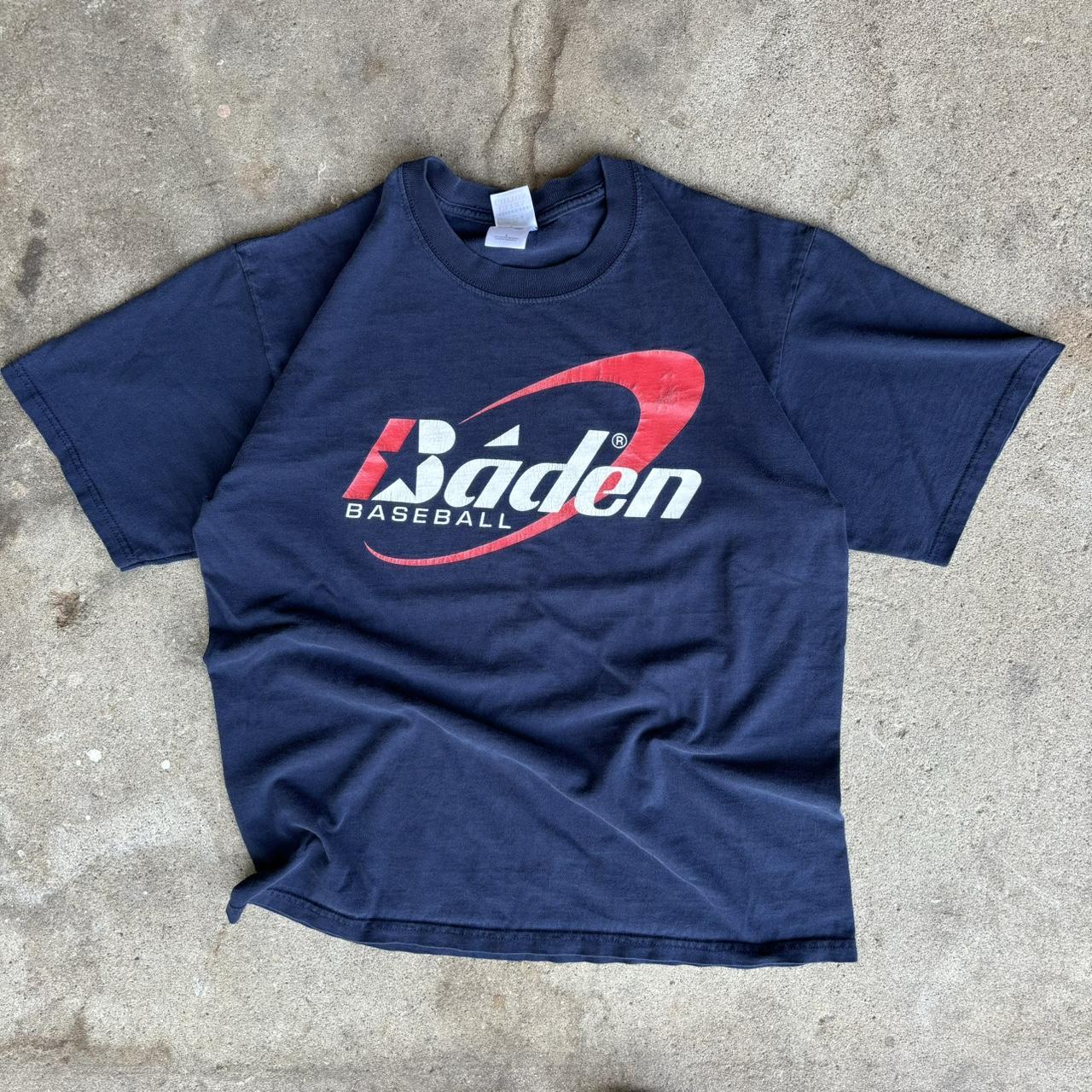 90s Baseball T-Shirt (Baden Baseball logo... - Depop