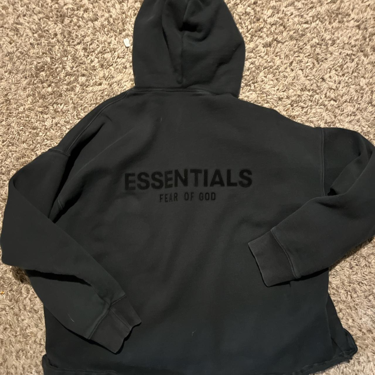 large essentials fear of god hoodie (fits like an XL) - Depop