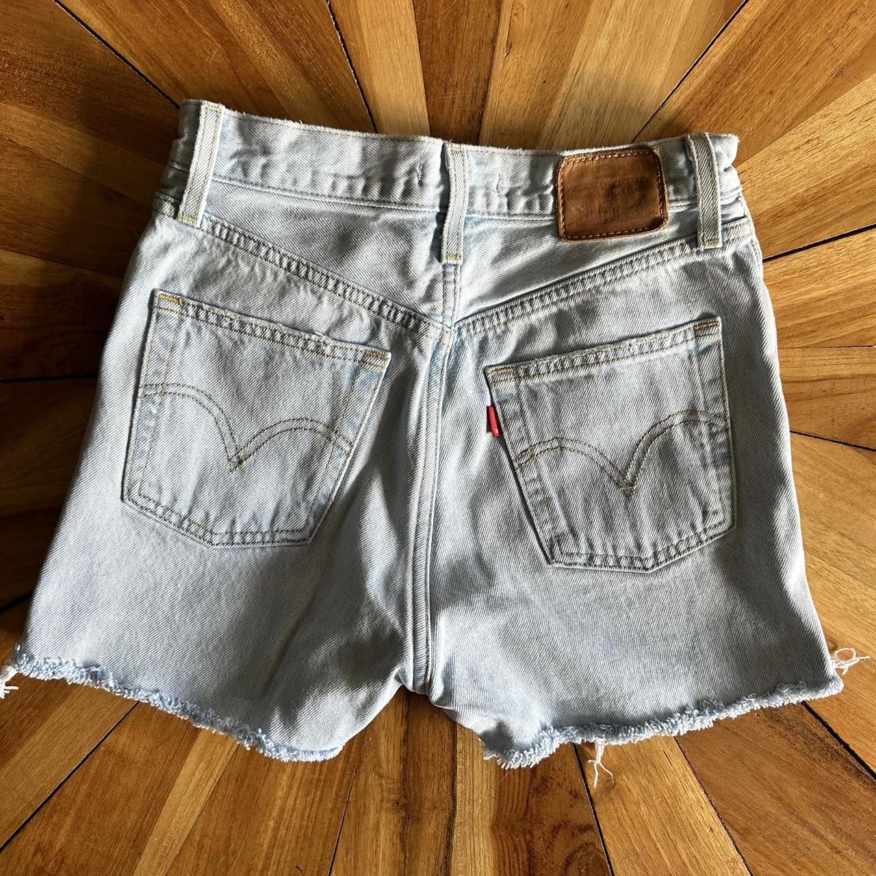Levis Ribcage button fly shorts 100% cotton Waist... - Depop