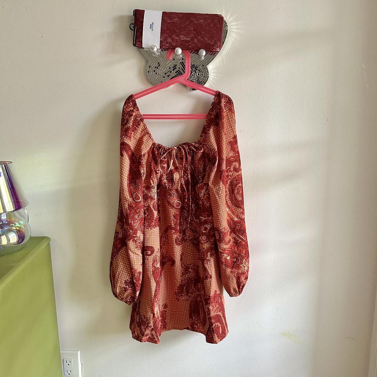 UO EDGY GOTH VAMPIRE CHECKERED LONGSLEEVE DRESS... - Depop