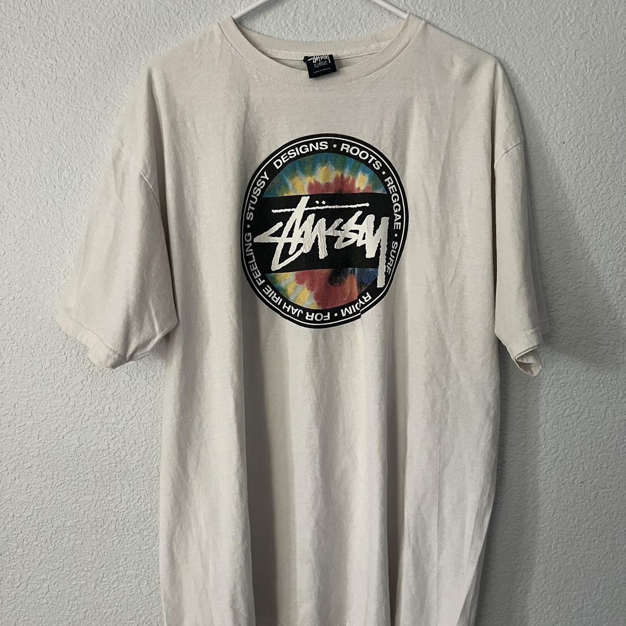 Vintage 00’s Stussy reggae graphic t shirt Super... - Depop